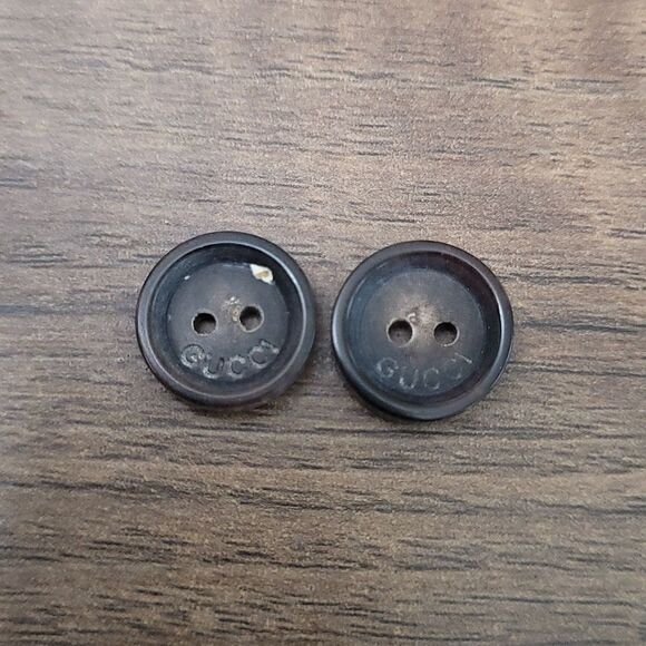 Gucci | Accessories | Gucci Set Of 2 Brown 2hole Buttons | Poshmark